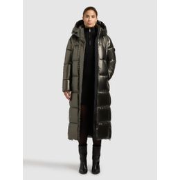 Khujo Damen Steppmantel "RUBINA2 SHINY", gr&uuml;n, Gr. XXL, unifarben, 100% Polyester, M&auml;ntel