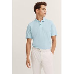 Bugatti Herren Poloshirt, blau, Gr. XXXL, unifarben, 100% Baumwolle, Shirts, aus Baumwolle