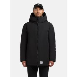 Khujo Herren Kurzmantel "Nedd", schwarz, Basic, Gr. XL, Obermaterial: 85% Polyester, 15% Baumwolle. Innenfutter: 100% Polyester. Wattierung: 100%
