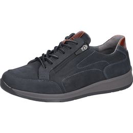 Waldl&auml;ufer WALDL&Auml;UFER Herren Schn&uuml;rschuh "Kilian", Gr. 9, blau, Nappaleder, Nubukleder, Schuhe, Halbschuh, Bequemschuh, Sneaker in Extraweite K