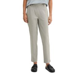 Marc O'Polo MARC O'POLO Damen Chinohose "aus garngef&auml;rbtem Organic-Cotton-Viskose-Mix", beige, Gr. 40, gestreift, Twill, Obermaterial: 47% Baumwolle, 46%