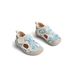 Wheat M&auml;dchen Sandale "Wheat Beach Shoe Swirl", Gr. 22, blau, Synthetik, Schuhe