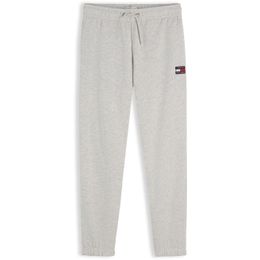 Tommy Hilfiger M&auml;dchen Sweathose "FLAG HERITAGE SWEATPANT", grau, Gr. 4, unifarben, Sweatware, Obermaterial: 100% Baumwolle, Hosen, elastischer Bund