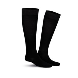 Kunert Herren Kniestr&uuml;mpfe "RICHARD", Gr. 39, schwarz, Obermaterial: 98% Baumwolle, 2% Elasthan, Socken, druckfreier Komfortbund