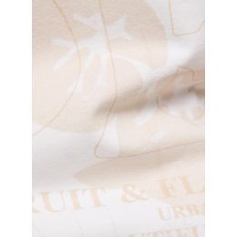 Rabe Damen Print-Shirt "T-Shirt"beige, Gr. 46, unifarben, 92% Baumwolle, 8% Elasthan, Shirts