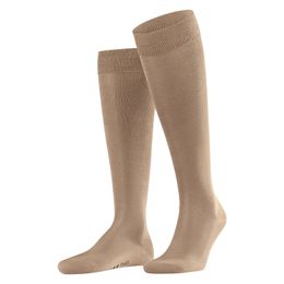 Falke Herren Kniestr&uuml;mpfe "Tiago", Gr. 45, braun, Baumwollmischung, unifarben, Socken, mit leichtem Glanz, atmungsaktiv, aus Fil d&rsquo;&Eacute;cosse Baumwolle