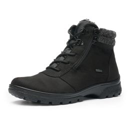 Ara Damen Winterboots "SAAS FEE", Gr. 7,5, schwarz, Filz, Textil, Veloursleder, Basic, Schuhe, Winterstiefelette, mit praktischem Au&szlig;enrei&szlig;verschuss,