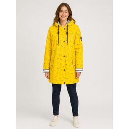 ANKERGLUT Damen Regenjacke "Friesennerz ankerglutbucht Regenmantel, Longjacket", gelb, Gr. 54, Web, Obermaterial: 100% Polyurethan. Futter: 100%