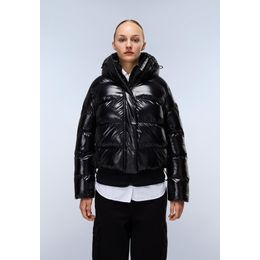 Napapijri Damen Steppjacke, schwarz, Gr. XS, unifarben, Web, Obermaterial: 65% Polyamid, 35% Polyurethan. Futter: 100% Polyester. Wattierung: 100%