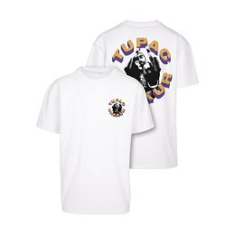 Merchcode Herren T-Shirt "Merchcode Herren 2Pac Toss it up Oversize Tee", wei&szlig;, Gr. M, bedruckt, 100% Baumwolle, Shirts