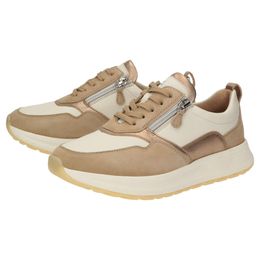 Sioux Damen Sneaker "Sunivla-702-J", Gr. 39, beige, Obermaterial: 40% Lammveloursleder LAVL. 30% Lammnappaleder LANA. 30% Ziegenleder goatskin. 100%