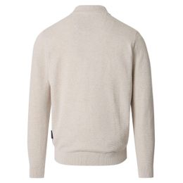 Casamoda Herren Strickjacke "Casamoda Strickjacke uni", beige, Gr. L, 100% Baumwolle, Strickjacken