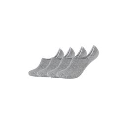 Camano Herren F&uuml;&szlig;linge "4er Pack", Gr. 43, grau, 74% Baumwolle, 24% Polyamid, 2% Elasthan, uni, Socken