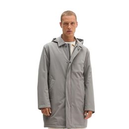 Marc O'Polo MARC O'POLO Herren Regenmantel "mit abnehmbarer Kapuze", grau, Gr. S, unifarben, Obermaterial: 100% Polyester. Futter: 100% Polyester, M&auml;ntel