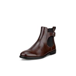 Ecco Damen Chelseaboots "Ecco DRESS CLASSIC 15", Gr. 41, braun, Leder, Schuhe, Schlupfboots, Stiefelette, Business-Boots mit Stretcheins&auml;tze