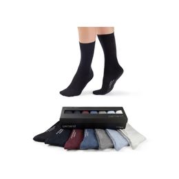 Camano Herren Kurzsocken "Socken Comfort Socks in Box 7P 7er Pack", Gr. 43, bunt, Obermaterial: 80% Baumwolle CO. 17% Polyamid PA. 3% Elasthan EL.,