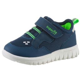 Superfit Kinder Klettschuh "SPORT7 MINI WMS: mittel", Gr. 28, bunt, Lederimitat, Textil, Schuhe, Sneaker zum Schlupfen, unifarben, Gr&ouml;&szlig;enschablone