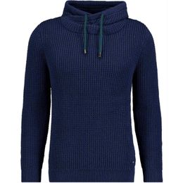 Ragman Herren Rollkragenpullover, blau, Gr. XL, Strick, 100% Baumwolle, Pullover