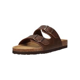 NOU Damen Sandale "Whitehill V2", Gr. 41, braun, Lederimitat, Schuhe, mit atmungsaktivem Fu&szlig;bett