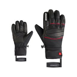 Ziener Herren Skihandschuhe "GOMIN-Z AQUASHIELD", schwarz, Gr. 10, Materialmix, Handschuhe, wasserdicht, winddicht, atmungsaktiv, Lederinnenhand
