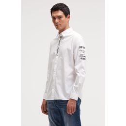 CAMP DAVID Herren Langarmhemd, wei&szlig;, Gr. 4XL, Web, Material: 98% Baumwolle, 2% Elasthan, Hemden, mit Kentkragen