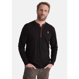 Herren Businessshirt "HANO Workwear Longsleeve Henley-Shirt", rot, Gr. XXXL, HERO by John Medoox, Stoff, 100% Baumwolle, Shirts, Longsleeve