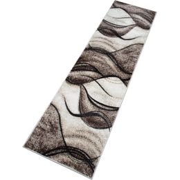 Teppich OTTO HOME, B:67cm H:9mm L:230cm, braun, Kunstfaser, Wohnzimmer, Teppiche, "Tritom", mit besonders weichem Flor, Kurzflor, modernes Wellen