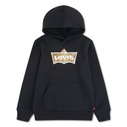 LEVI'S KIDS Jungen Hoodie "LVB SUNRISE BATWING HOOD", schwarz, Gr. 4, Sweatware, Obermaterial: 60% Baumwolle, 40% Polyester, Sweatshirts, mit