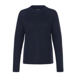 oxmo Damen Strickfleece-Pullover "Strickpullover OXKanna", blau, Gr. S, Obermaterial: 60% Baumwolle CO. 40% Polyacryl PAN., Pullover