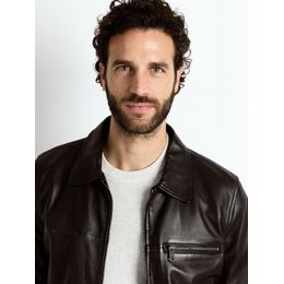 JCC Herren Lederjacke "31025201", schwarz, Gr. 50, Oberstoff: 100% Lammleder. Futter: 100% Baumwolle. &Auml;rmelfutter: 100% Polyester. Taschenfutter: