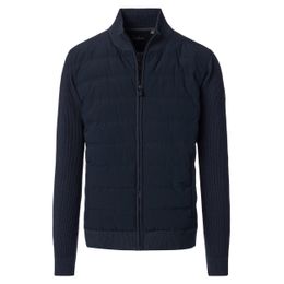 Casamoda Herren Strickjacke "Casamoda Strickjacke uni", blau, Gr. M, 100% Baumwolle, Strickjacken