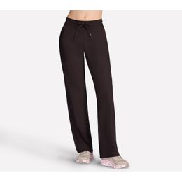 Skechers Damen Funktionshose "GO LUXE RIB PANT", braun, Gr. M, Obermaterial: 80% Polyester, 20% Elasthan, Hosen, mit Taschen vorne, sportlicher Stil,