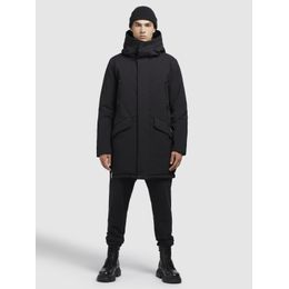 Khujo Herren Wintermantel "CARL2", schwarz, Gr. XL, unifarben, 100% Polyester, M&auml;ntel