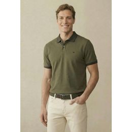 Fynch-Hatton Herren Poloshirt, gr&uuml;n, Gr. XXXL, kontrastfarbene Details, unifarben, Web, Obermaterial: 100% Baumwolle, Shirts, mit Logo Stickerei