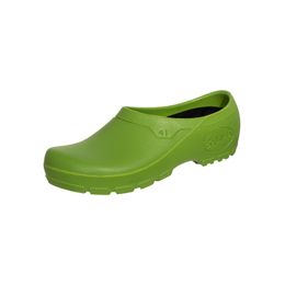 SALIHA Damen Clog "Gartenclogs Multi Clog geschlossen", Gr. 45, gr&uuml;n, Obermaterial: 100% Polyurethan PU., Schuhe