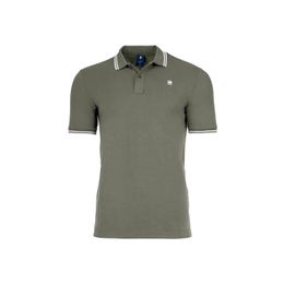 G-Star Raw G-STAR Herren Poloshirt "Poloshirt Dunda Slim Stripe Polo", gr&uuml;n, Gr. L, Obermaterial: 95% Baumwolle CO(Bio). 5% Elasthan EL., Shirts