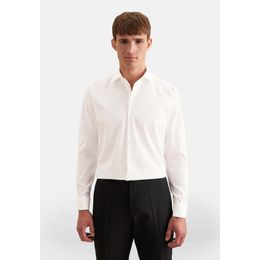 Seidensticker Herren Businesshemd "Schwarze Rose", beige, Gr. 43, unifarben, 100% Baumwolle, Hemden, Shaped 1/1 Kentkragen Uni