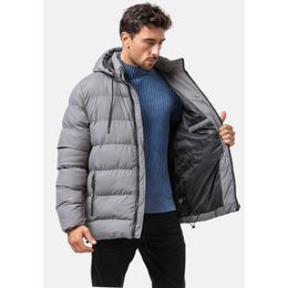 Cipo & Baxx CIPO & BAXX Herren Steppjacke, grau, Gr. XXL, unifarben, Web, Obermaterial: 100% Polyester, Jacken