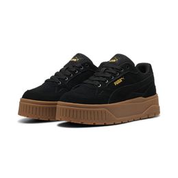 Puma Damen Sneaker "KARMEN II IDOL SD", Gr. 38, schwarz, Leder, Schuhe, f&uuml;r aktiven Alltag, mit SoftFoam+ Einlegesohle, sportlicher Stil