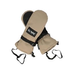 SLOPE Damen F&auml;ustlinge "Gideon", beige, Gr. L, mehrfarbig, 100% Polyester, Handschuhe, mit weichem Innenfutter