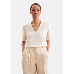 Seidensticker Damen Klassische Bluse, beige, Gr. 38, unifarben, 75% Acetat, 25% Polyester, Blusen, Tunika Uni