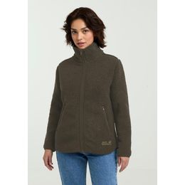 Jack Wolfskin Damen Fleecejacke "HIGH CURL JKT W", braun, Gr. XL, Obermaterial: 100% Polyester. Futter: 100% Polyester, Jacken, Fleecejacke,