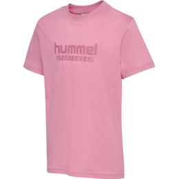 Hummel Jungen T-Shirt, rosa, Gr. 158, Obermaterial: 100% Baumwolle, Shirts, mit geradem Abschluss, aus Baumwolle, normale L&auml;nge
