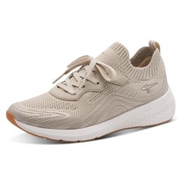 Tamaris Damen Slip-On Sneaker, Gr. 41, beige, Lederimitat, Textil, unifarben, Schuhe, Slipper, Halbschuh in veganer Verarbeitung