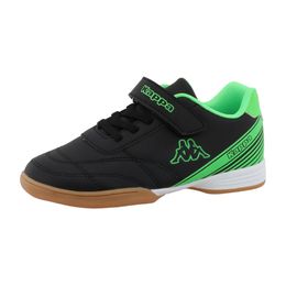Kappa M&auml;dchen Hallenschuh "Sonia", Gr. 38, schwarz, Synthetik, Schuhe, Indoor Sportschuhe, nicht abf&auml;rbende Sohle