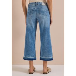 Cecil Damen Loose-fit-Jeans, blau, Gr. 26, unifarben, Jeans, 71% Baumwolle, 27% Polyester, 2% Elasthan, Jeans, 5-Pocket-Style