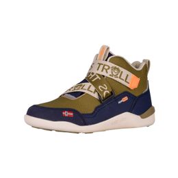 Trollkids Jungen Barfu&szlig;schuh "KIDS NORDFJORD BAREFOOT WINTER HIKER", Gr. 29, gr&uuml;n, Synthetik, Schuhe, wasserdicht, warmes Fleecefutter