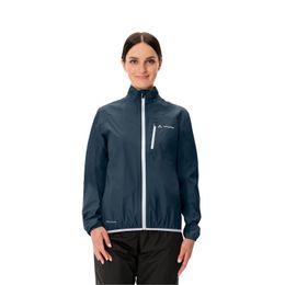 Vaude Damen Regenjacke "Women's Drop Jacket III", blau, Gr. 34, Obermaterial: 100% Polyester, Jacken, sportlicher Stil, wasserdicht mit 10000 mm