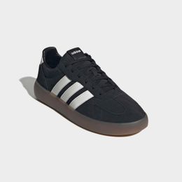 Herren Sneaker "BARREDA DECODE", adidas Sportswear, Gr. 41, schwarz-wei&szlig;, Leder, Schuhe, inspiriert vom Design des adidas handball spezial
