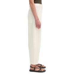 Marc O'Polo MARC O'POLO Damen Chinohose "aus Baumwoll-Twill-Stretch", wei&szlig;, Gr. 44, unifarben, Twill, Obermaterial: 97% Baumwolle, 3% Elasthan, Hosen